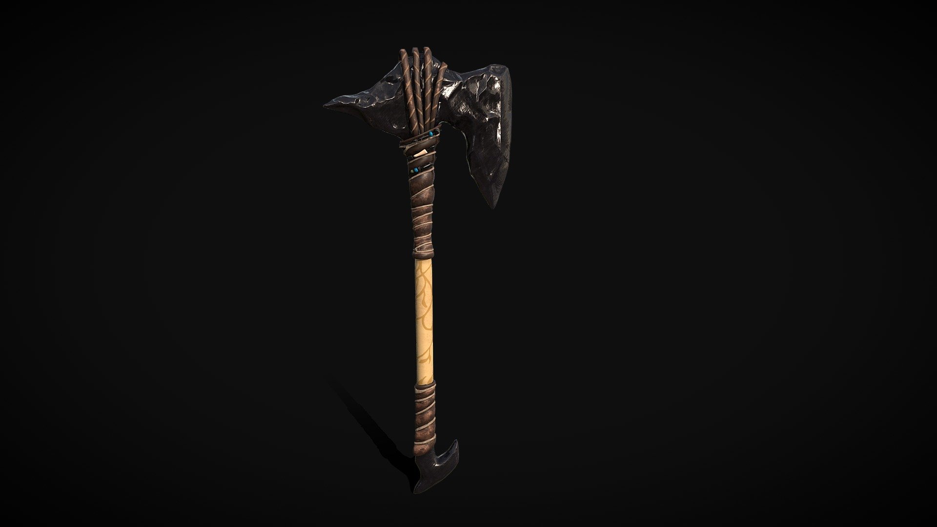 Obsidian_Great_Axe(Game_Ready_Model) - 3D model by Vladislav_Berezin ...