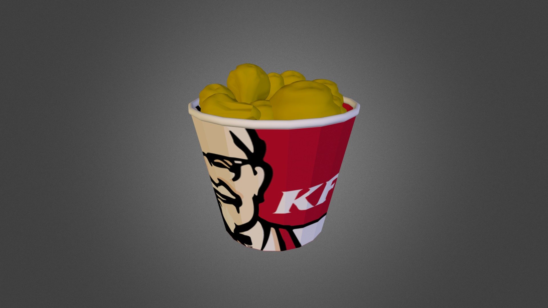 Cubeta KFC - 3D model by FiruLAD [b487a64] - Sketchfab