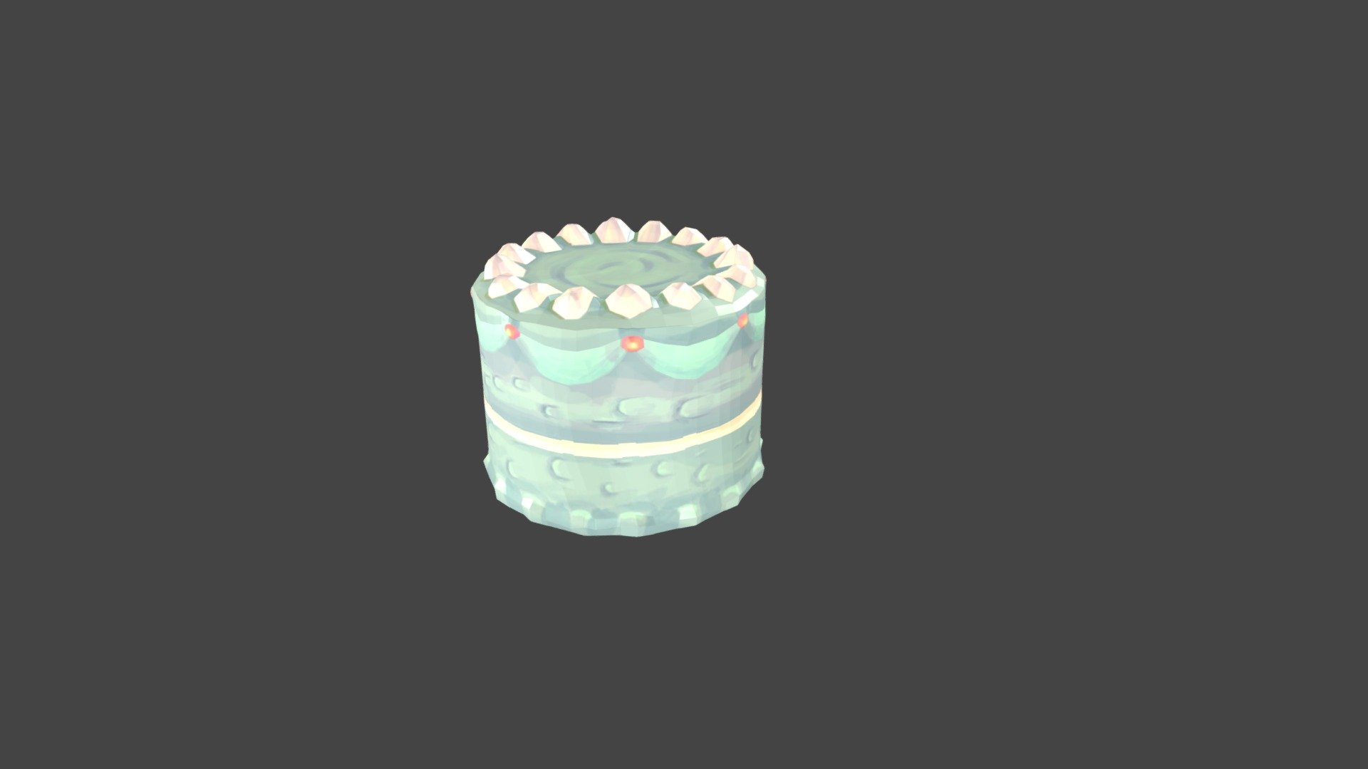 Stylized cake - 3D model by P Spruce (@pebblespruce) [b489bf8] - Sketchfab