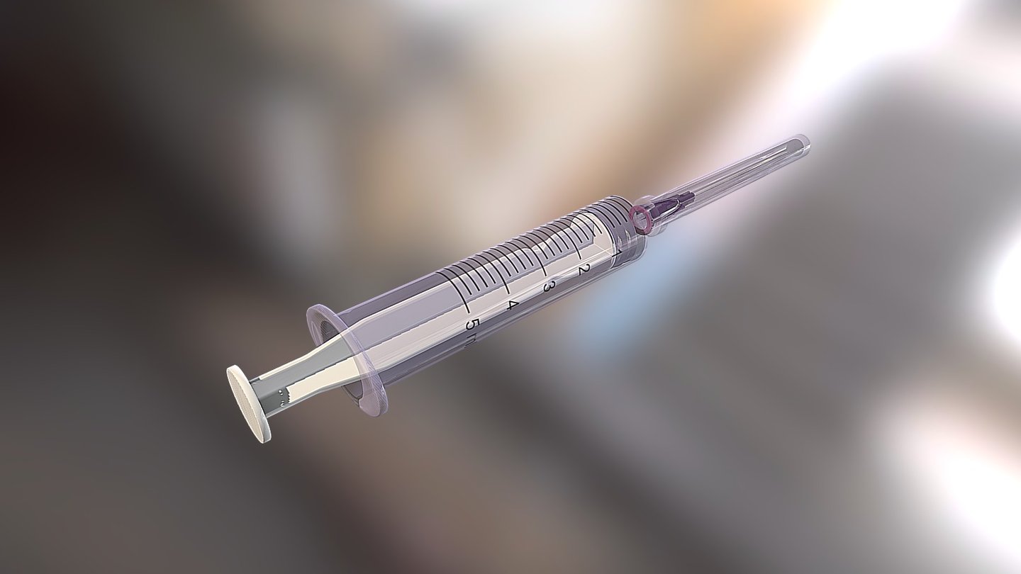 Syringe - 3D model by Gennadii Voloshin (@v_gennadii) [b48c572] - Sketchfab