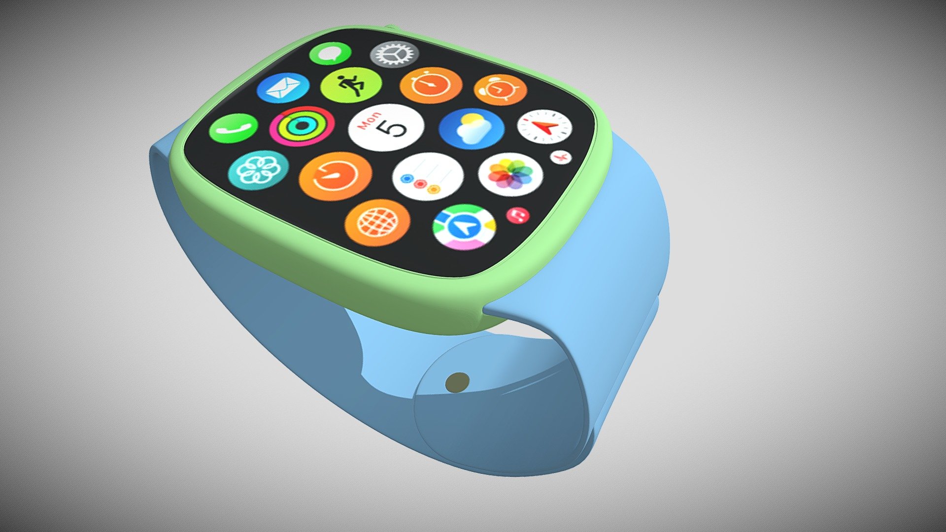 Apple Watch with texture - Download Free 3D model by ragibrumman ...