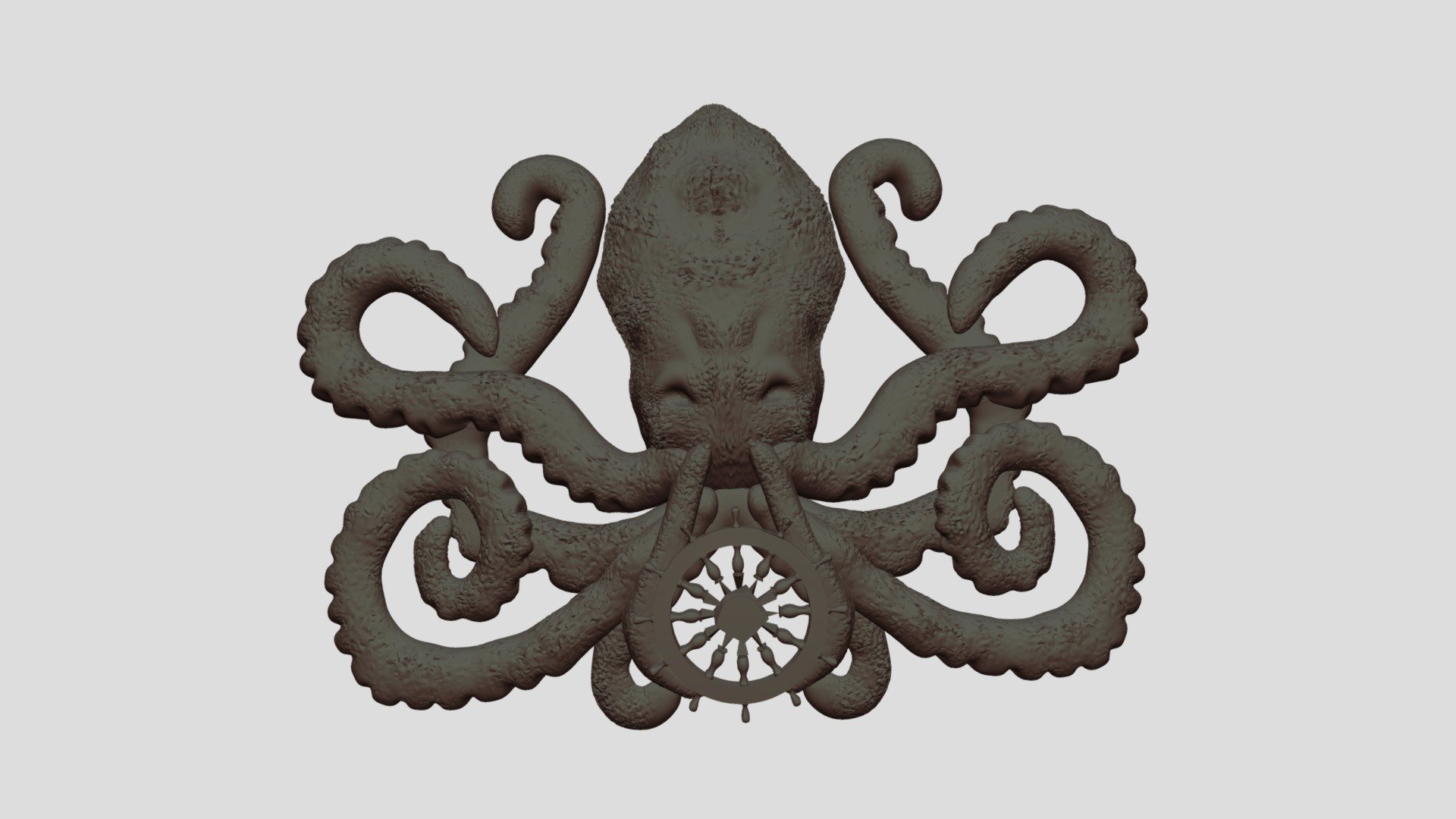 Octopus helm sculpt - 3D model by leonardo.rhors [b490ca2] - Sketchfab