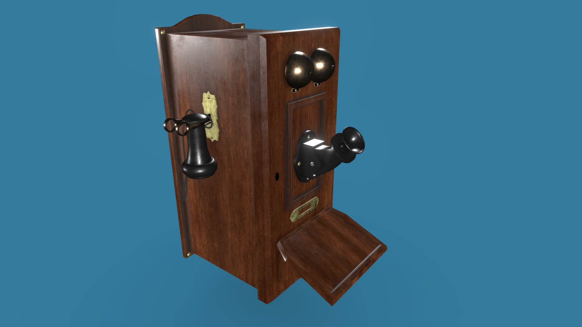 Old wall telephone - Download Free 3D model by renaud lapierre ...