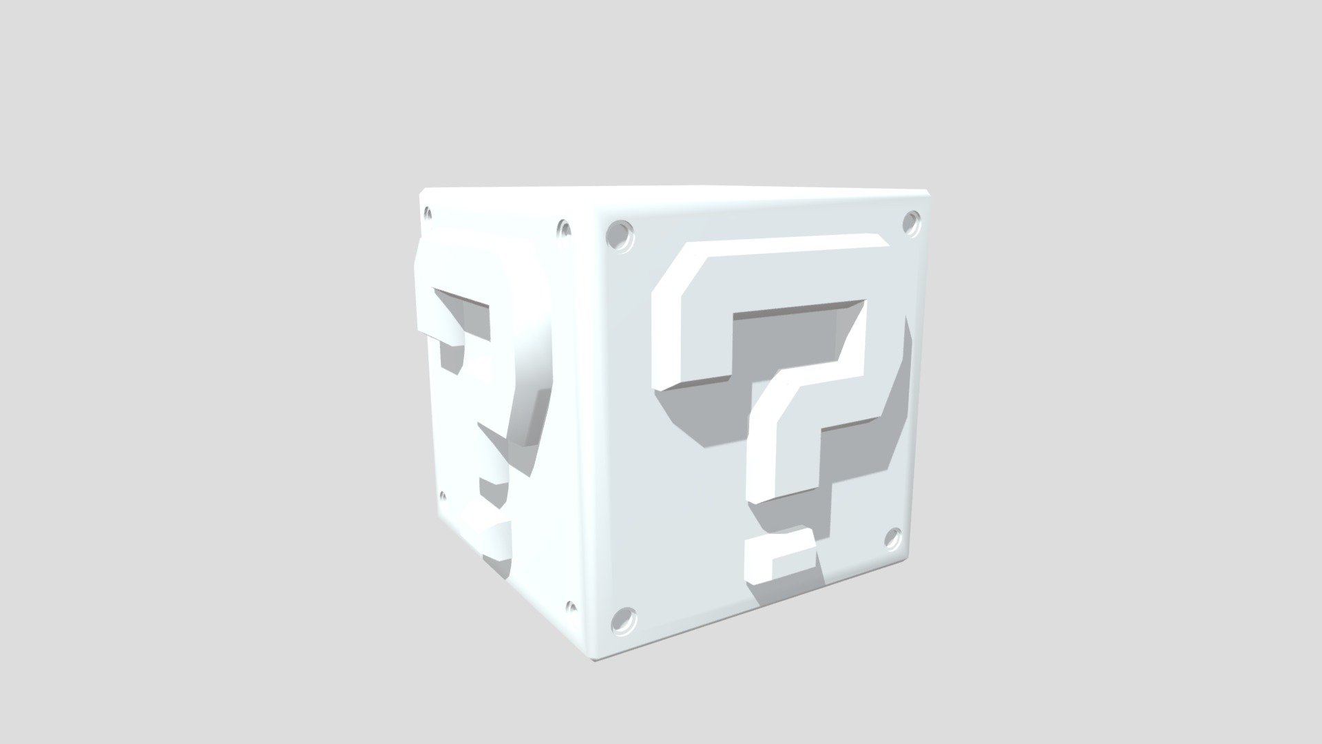 3D Super Mario Question Mark Block - Download Free 3D model by ...