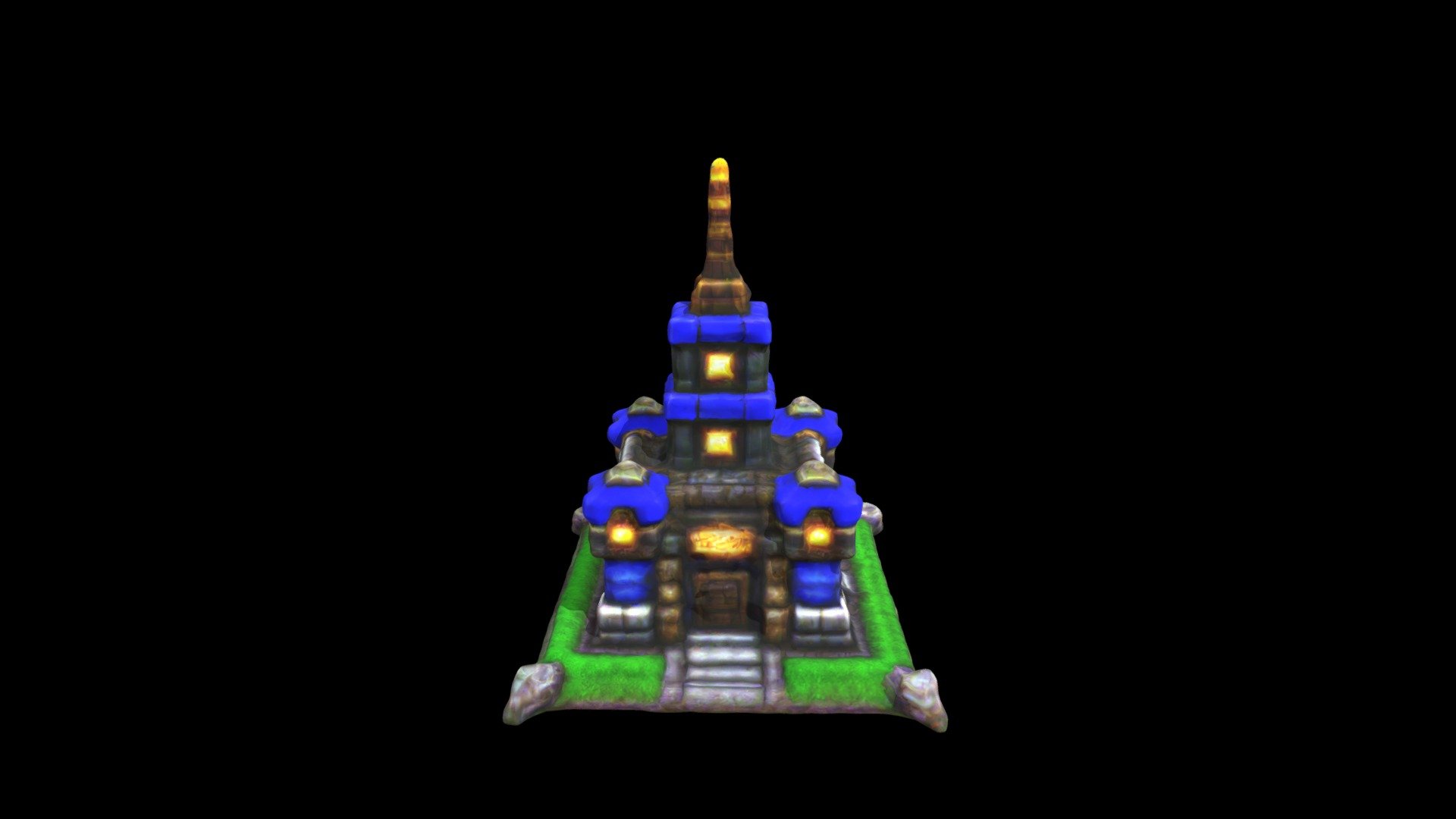 str towncenter anno style from starcraft 3 by - Download Free 3D model ...