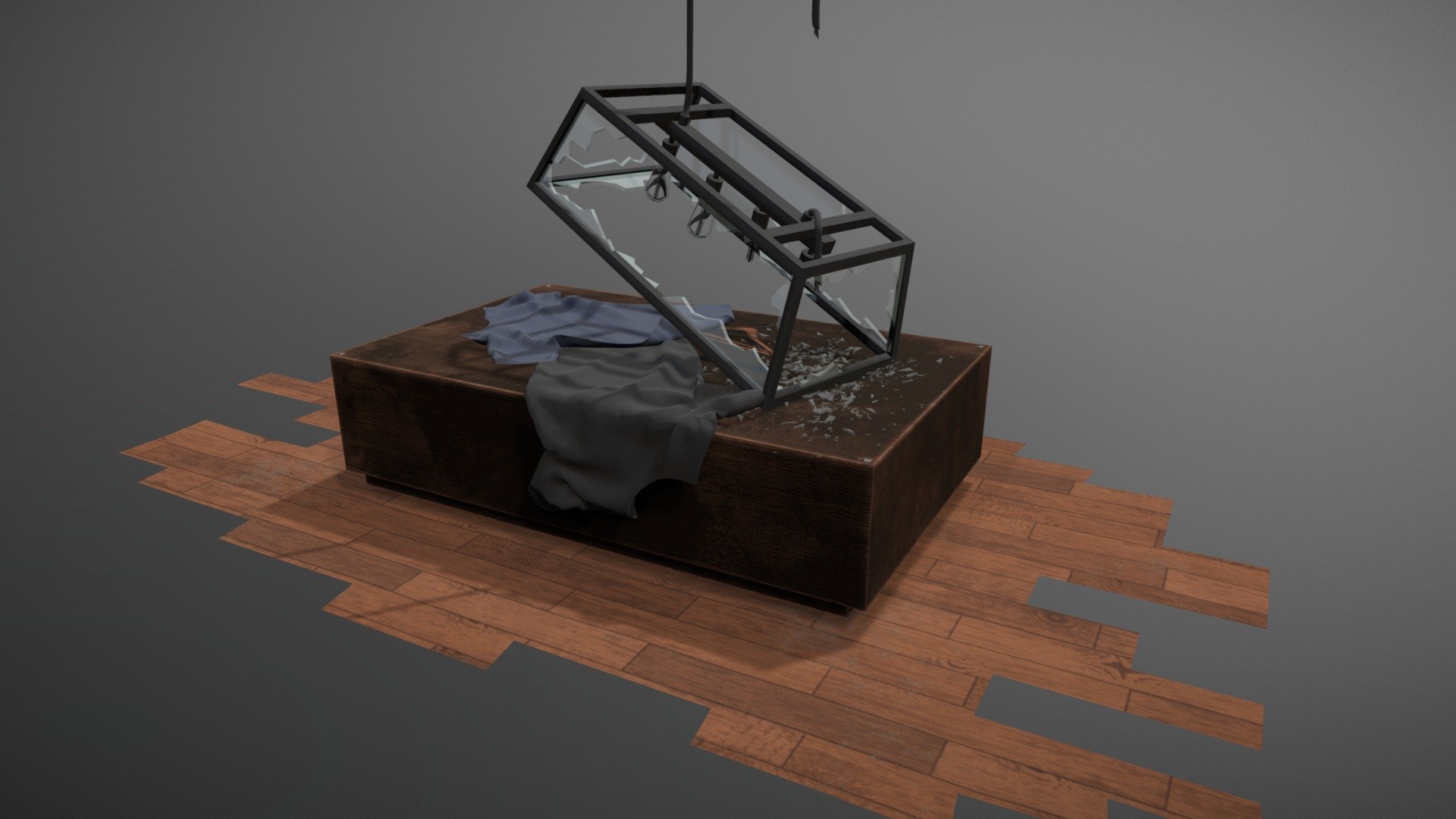 Smashed Light Fixture - 3D model by Reece Parrinder (@ReeceParrinder ...