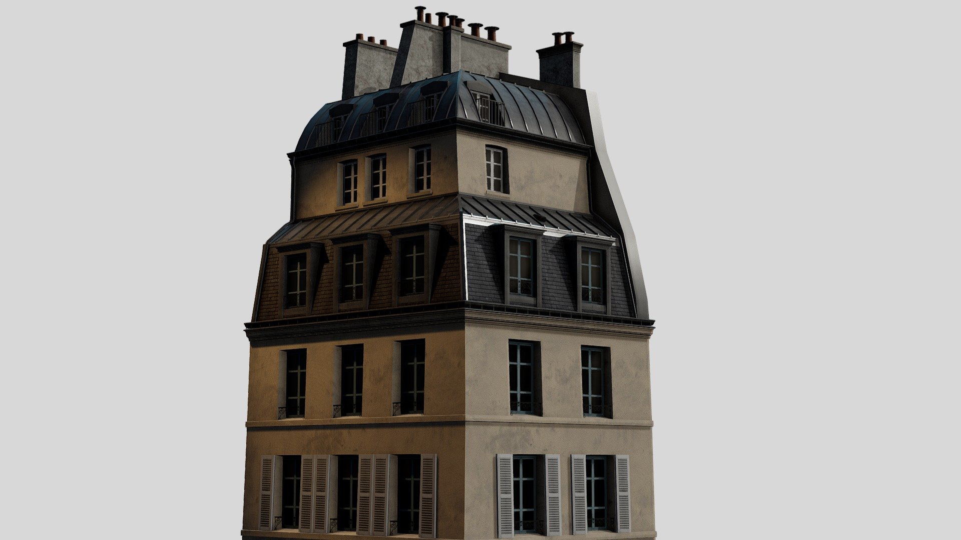 Paris Building1 - Buy Royalty Free 3D model by Izat Abdraimov ...