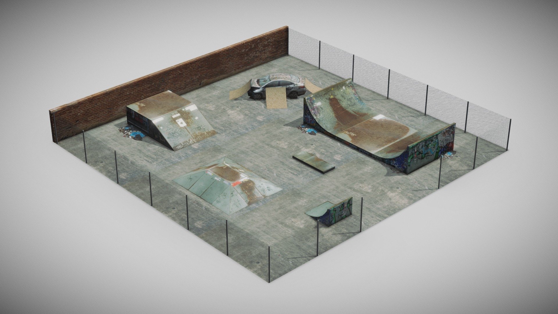 Skatepark - Buy Royalty Free 3D model by SpatialNeglect (@jeandiz ...