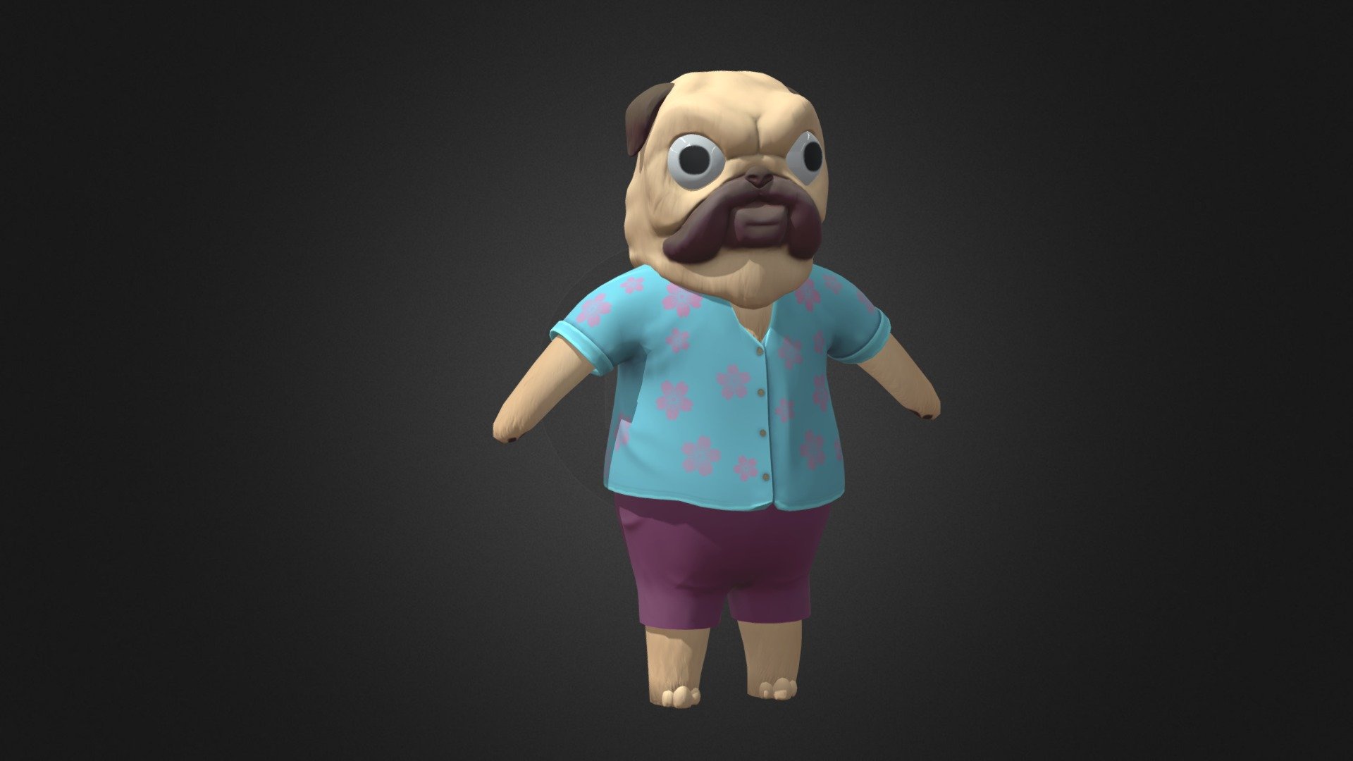 PugMan - 3D model by Matmoesa [b49a8d4] - Sketchfab