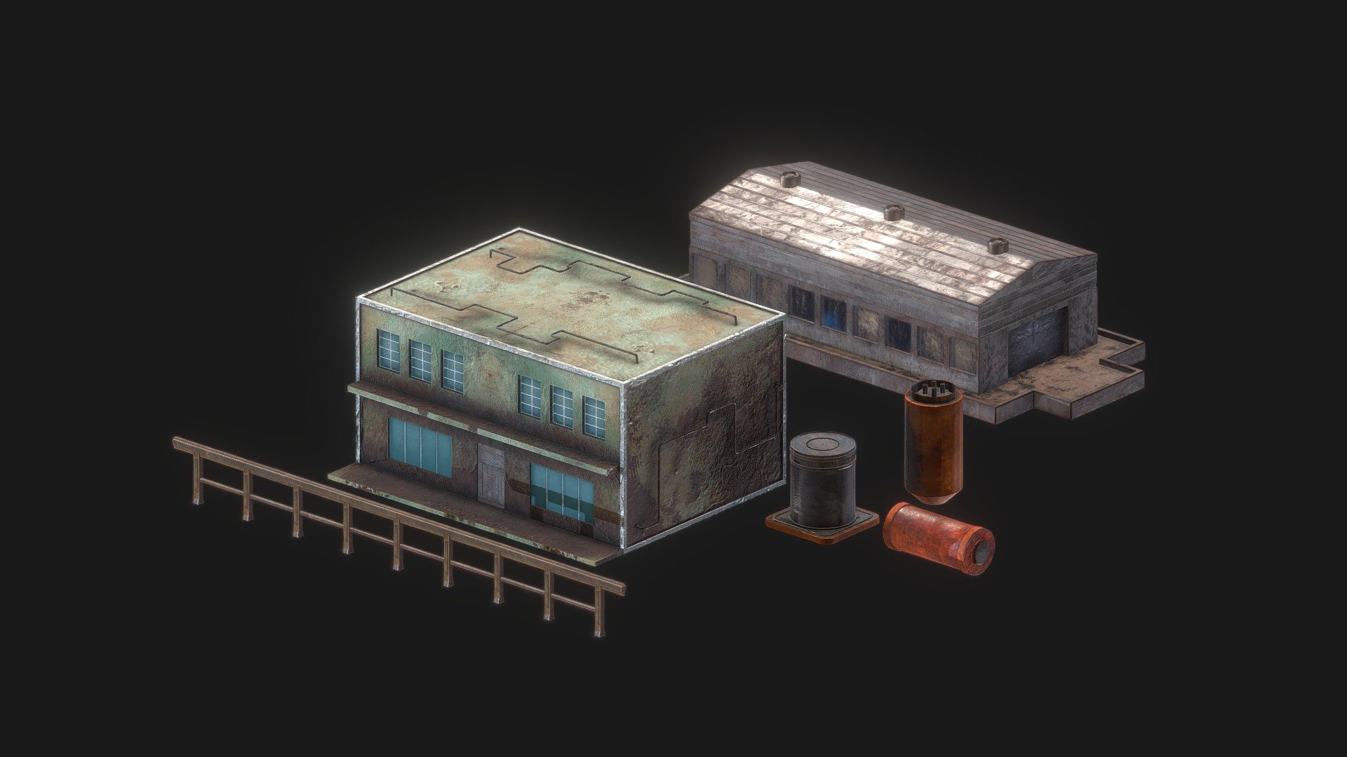 Old factory - 3D assets - Buy Royalty Free 3D model by cpineda3d ...