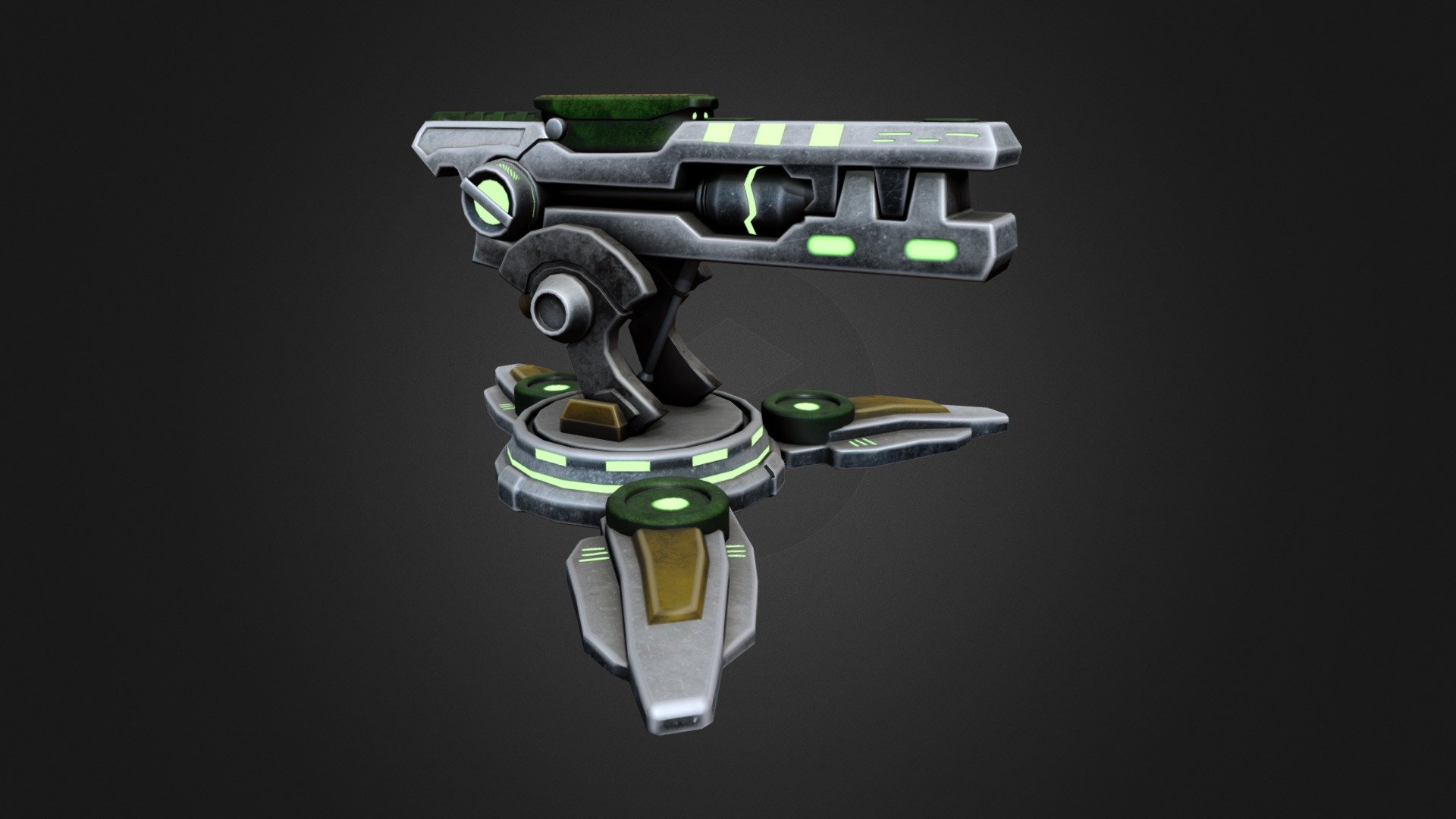 gun - 3D model by LilyMay [b49beef] - Sketchfab