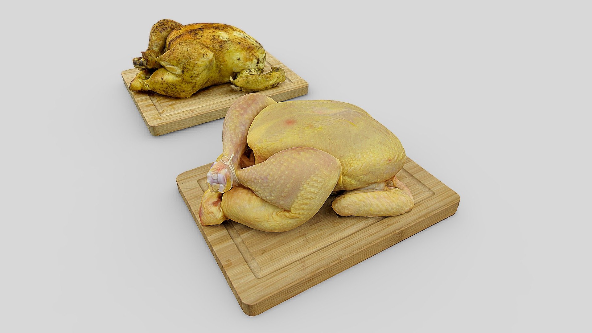 Herbs de Provence Roasted Chicken - 3D model by Zoltanfood [b49c274 ...