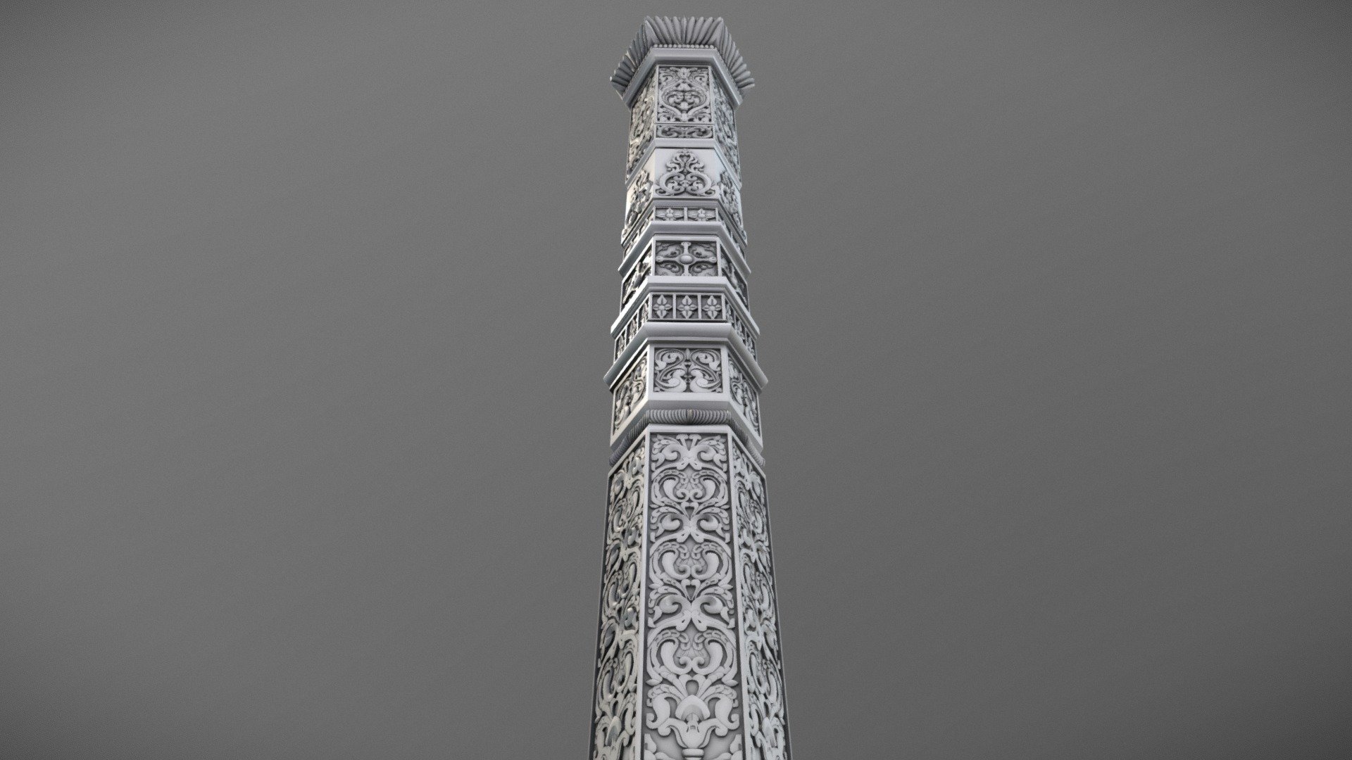BAPS Swaminarayan Mandir Pillar - Download Free 3D model by Harit ...