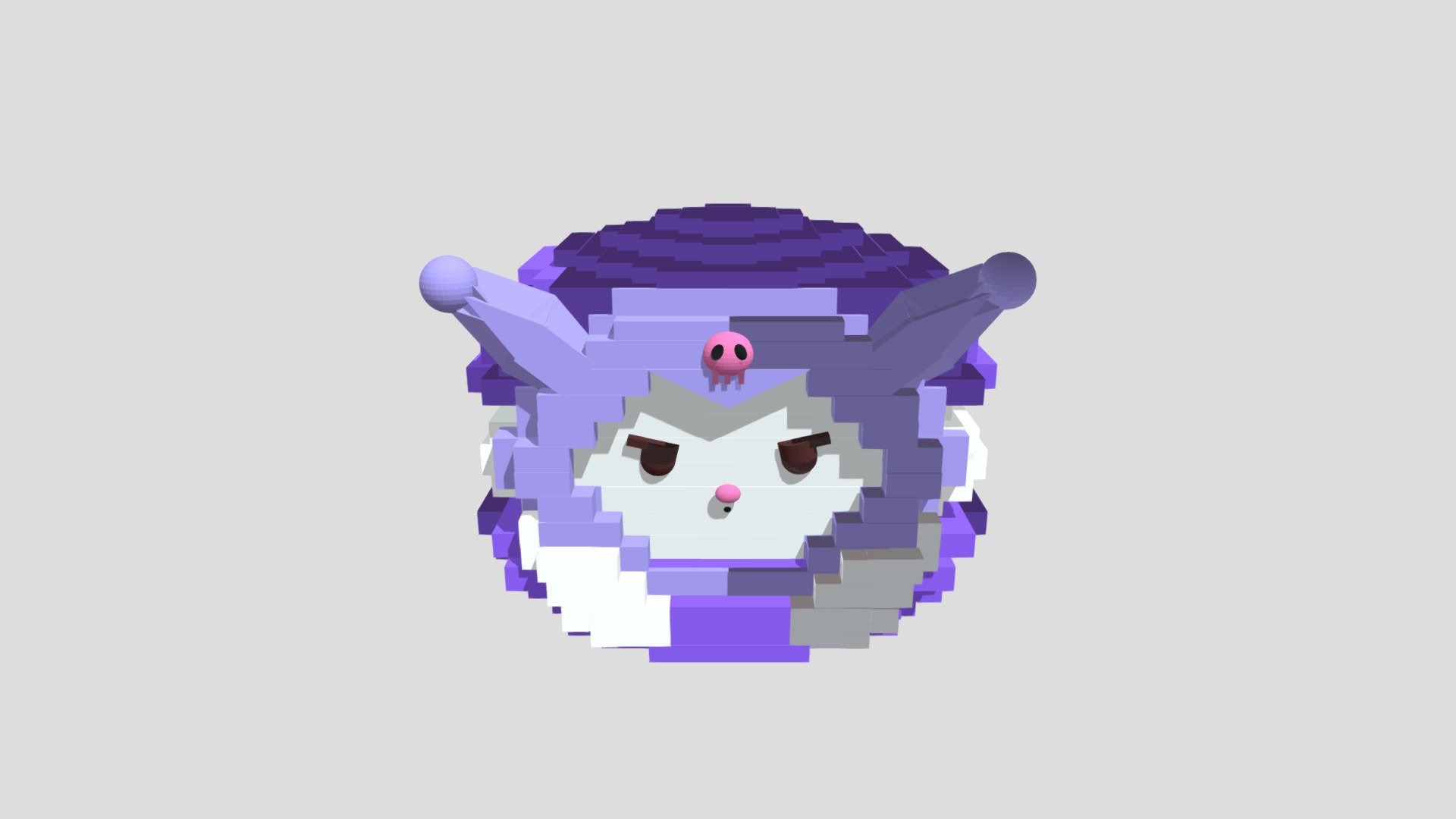 Kuromi 3d Assignment 1 - 3D model by marisaazzahra [b49ffbb] - Sketchfab