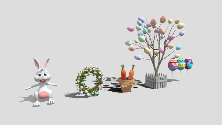 Easter-eggs 3D models - Sketchfab