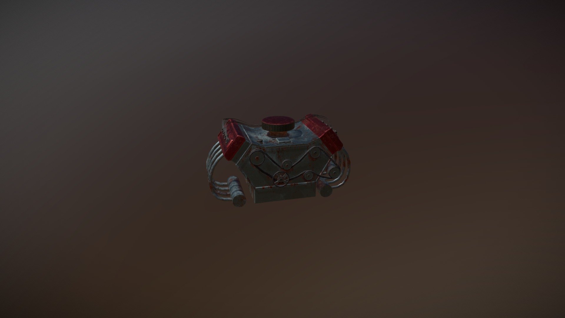 Rusty Car Engine - 3D model by RubioLlamosas [b4a1a80] - Sketchfab