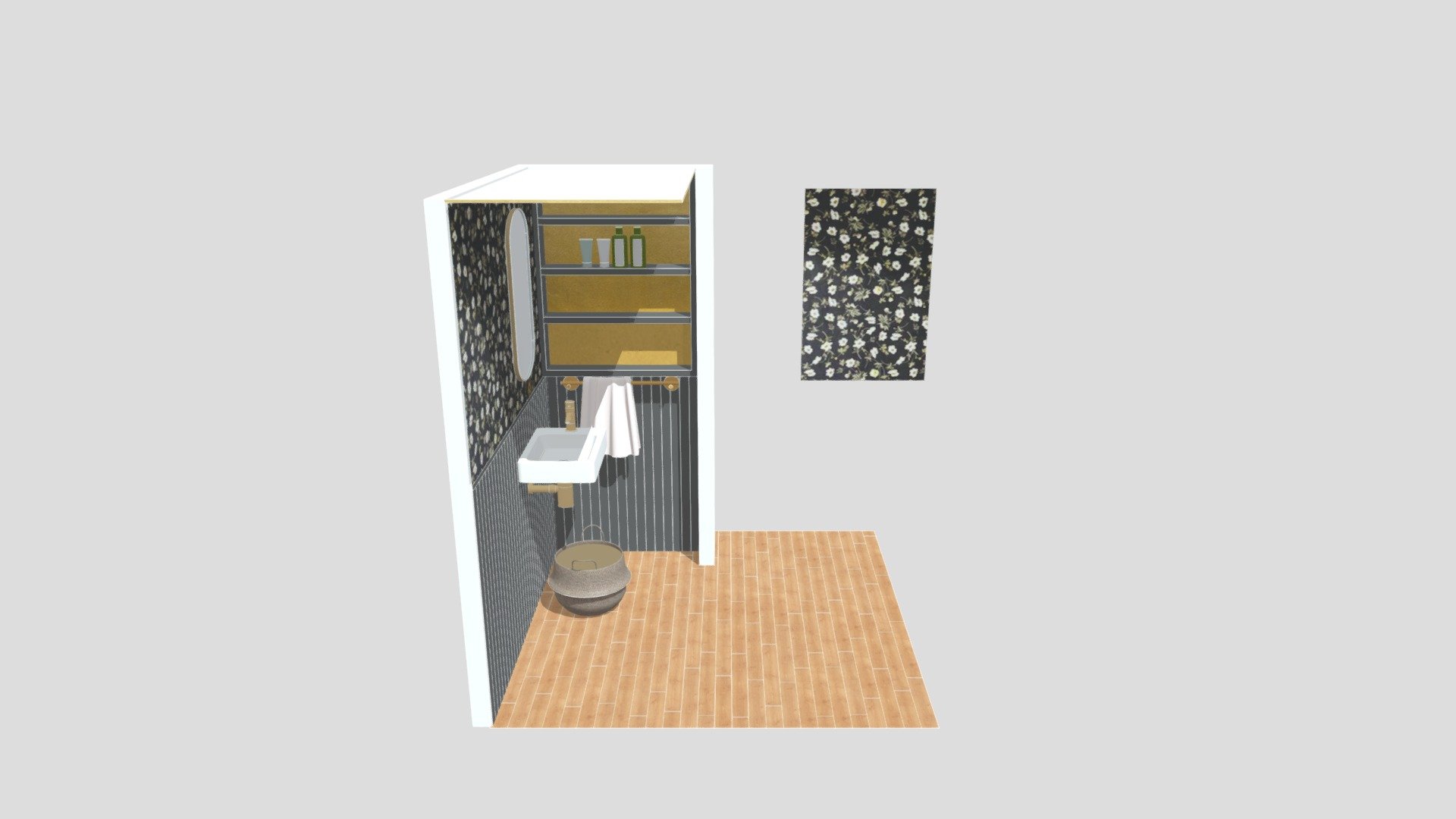 WC Wallpaper 1 - 3D model by nicholahunter [b4a1e4c] - Sketchfab