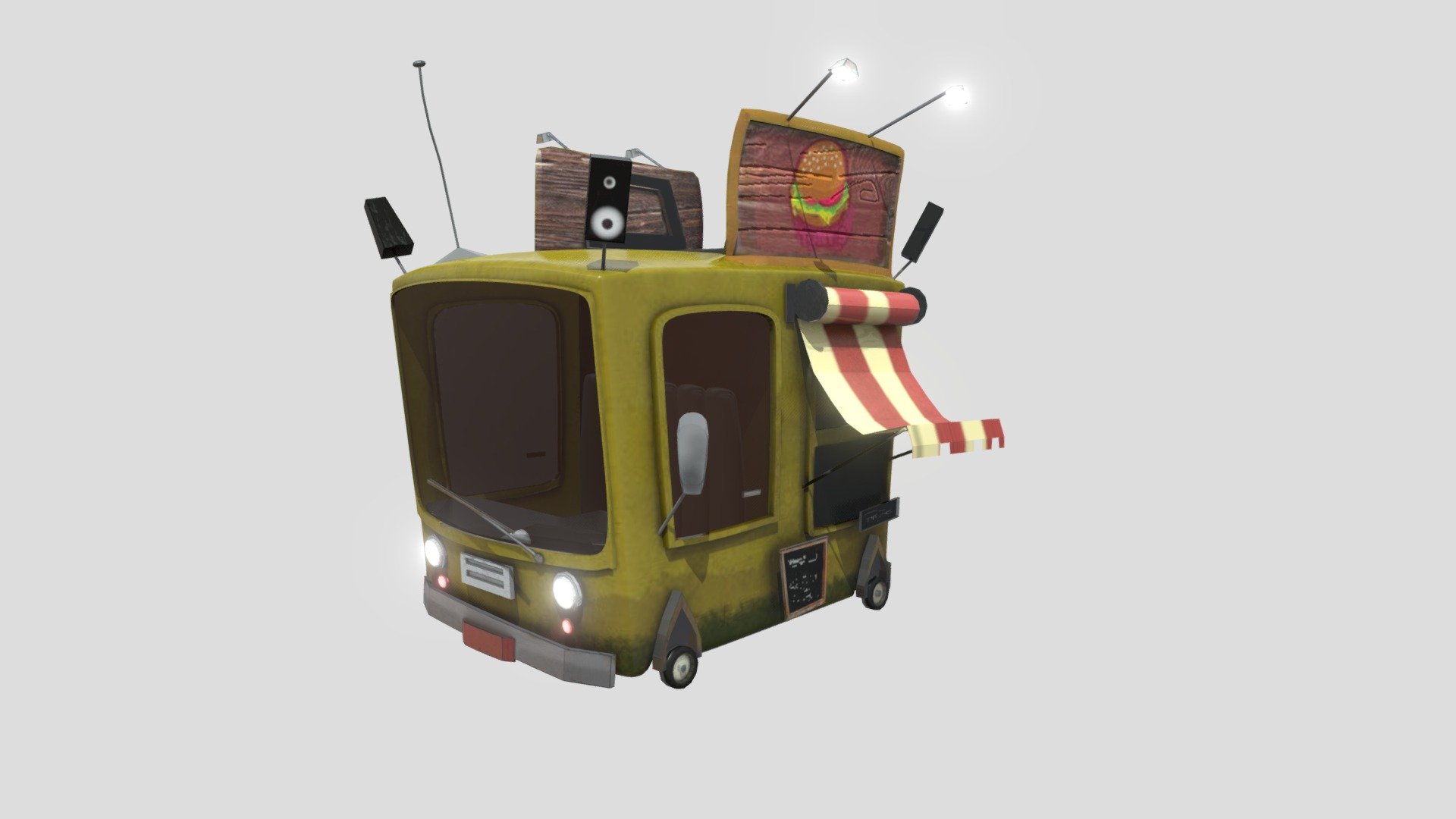Foodtrack stylized - 3D model by tonycarrascodesigner [b4a35a2] - Sketchfab