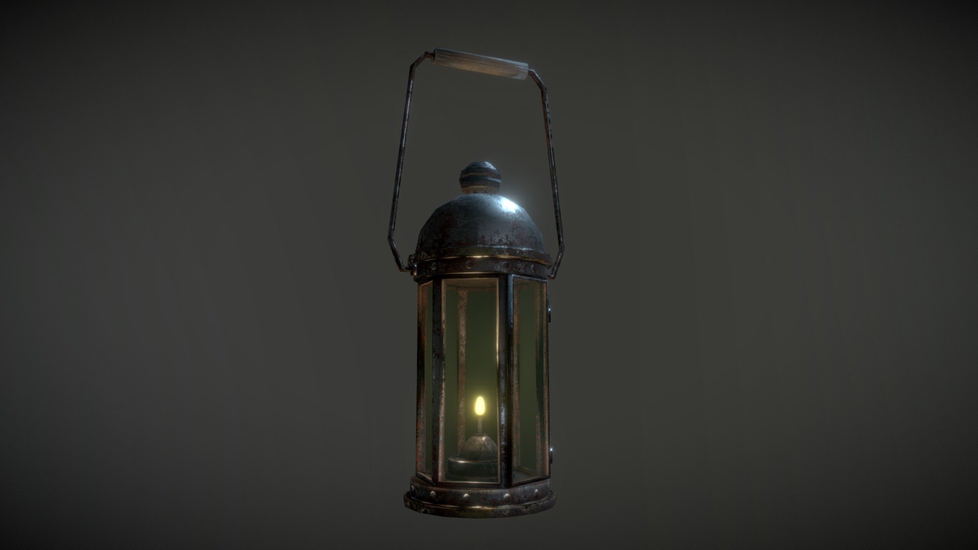 Medieval Oil Lantern - 3D model by christopher_laino [b4a4a04] - Sketchfab