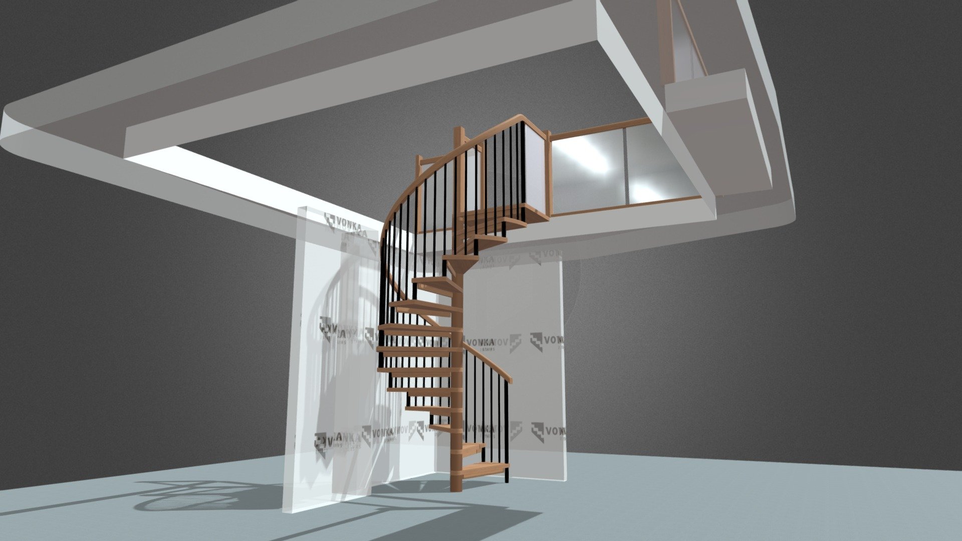 Jason - spiral stairs - v5 - Download Free 3D model by Vonka Stairs Ltd ...