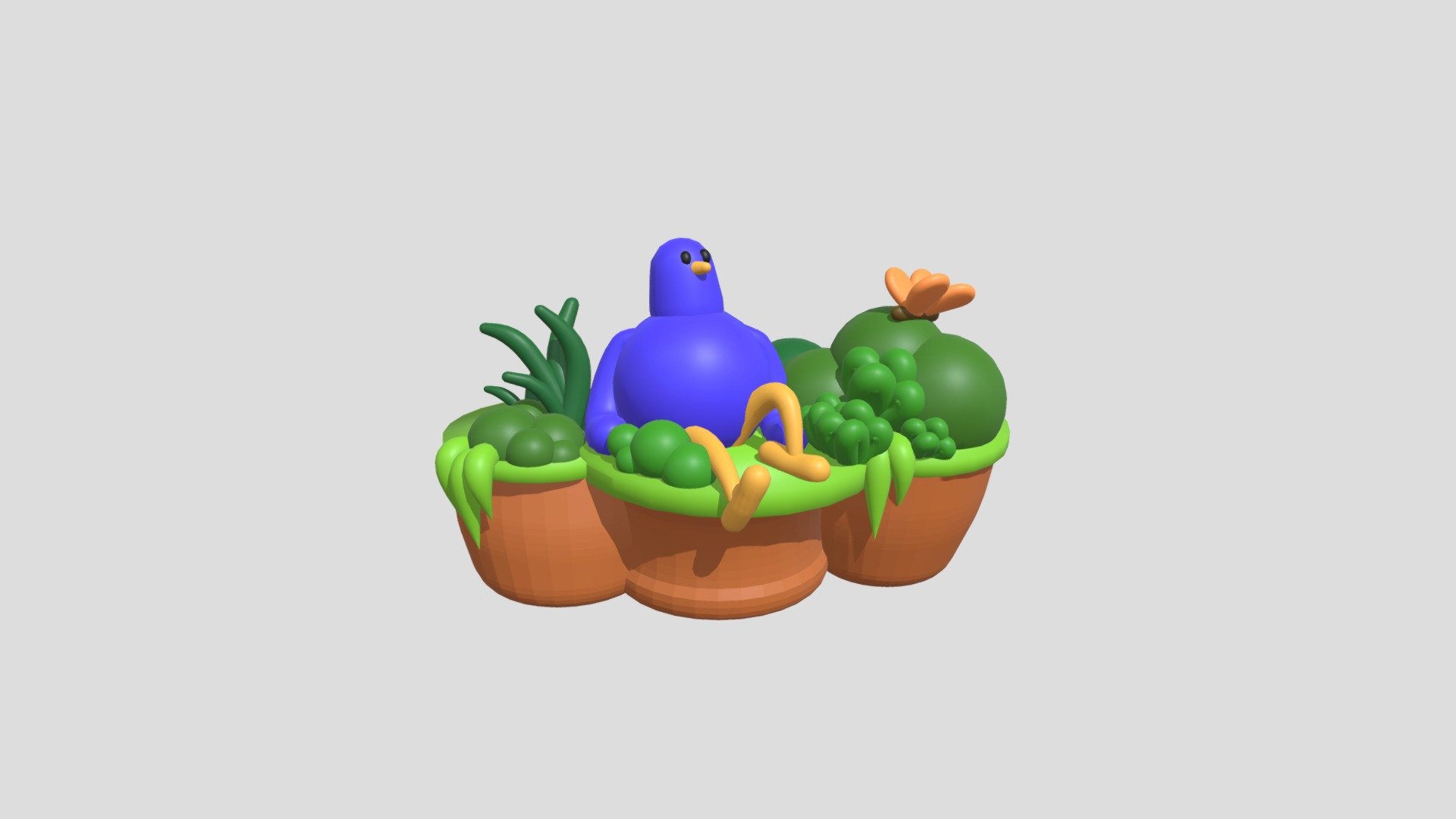 Pottery Bird Table Top Model - Download Free 3D model by brittiany12367 ...