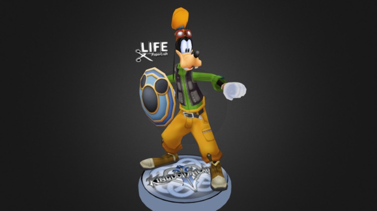 kingdom Hearts - Goofy - 3D model by LifePapercraft [b4a6306] - Sketchfab