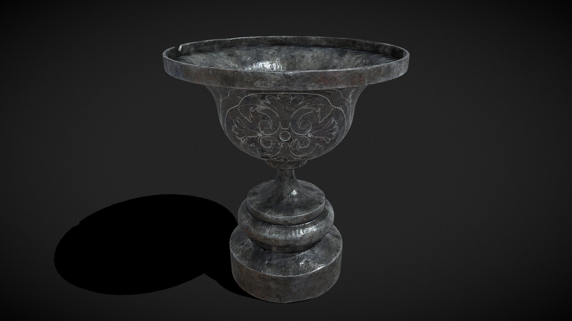 Flowered Iron Vase - Buy Royalty Free 3D model by GetDeadEntertainment ...