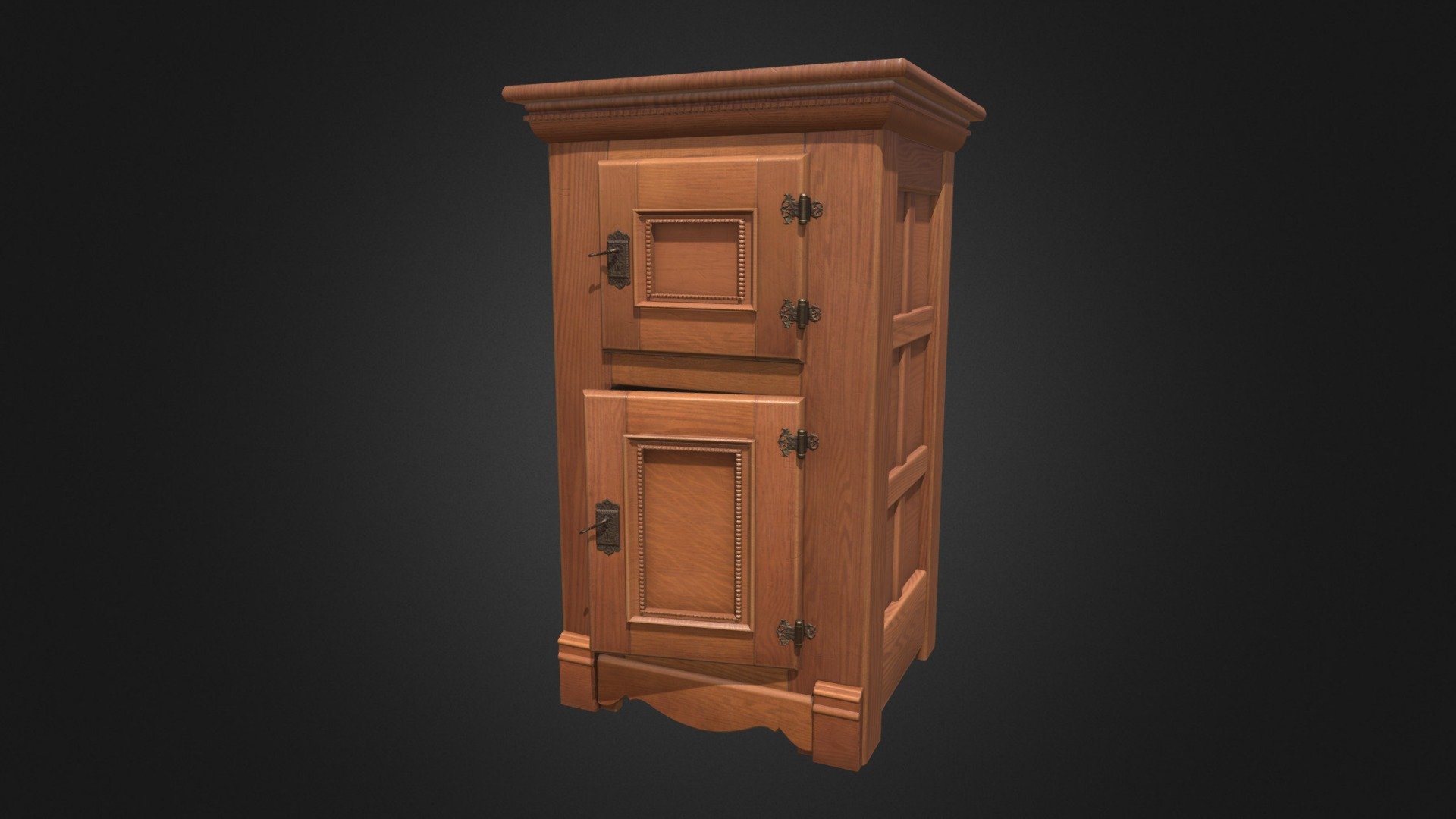 Antique Ice Box - 3D model by Colleen Tulowitzki (@ColleenTulowitzki ...