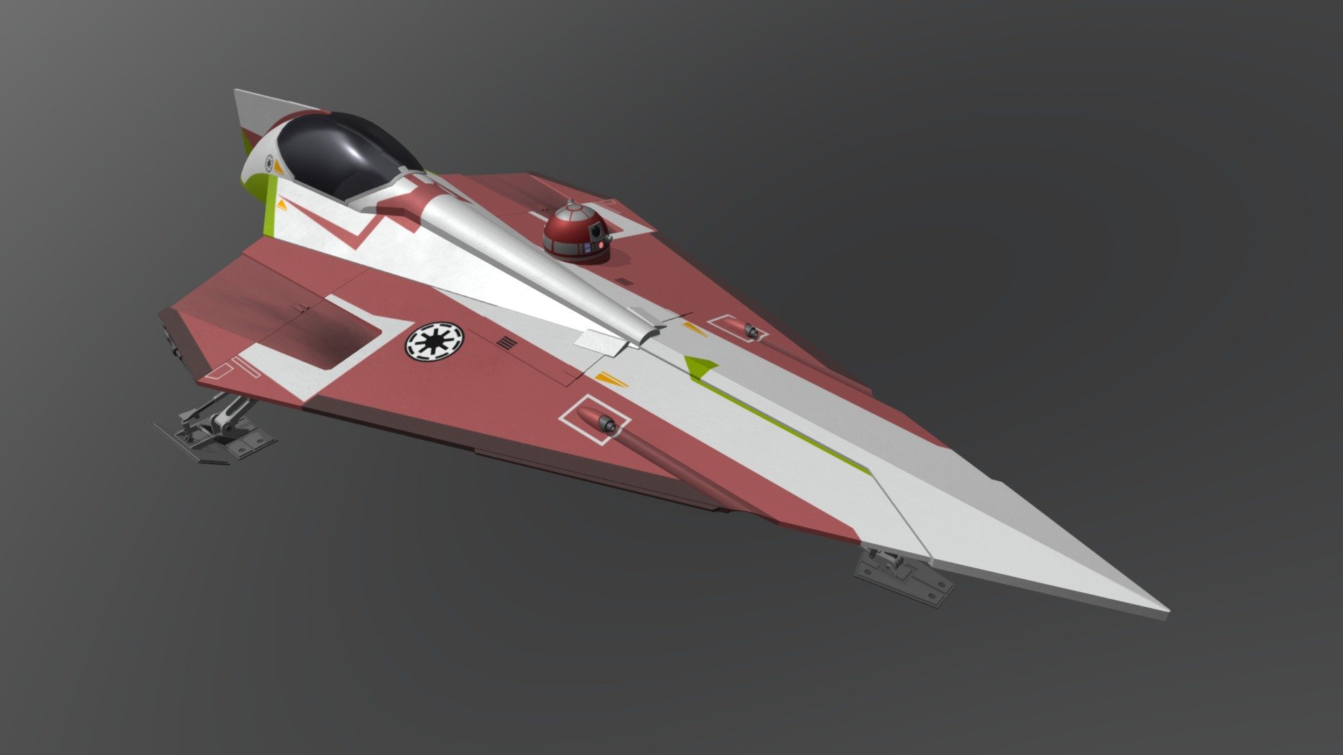 Delta-7 Aethersprite-class Light Interceptor - Download Free 3D model ...