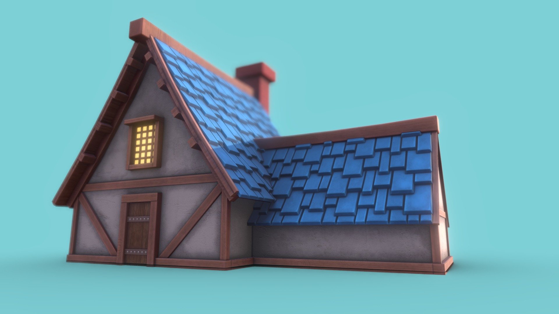 Stylized House FREE - Download Free 3D model by Leontev Artem ...