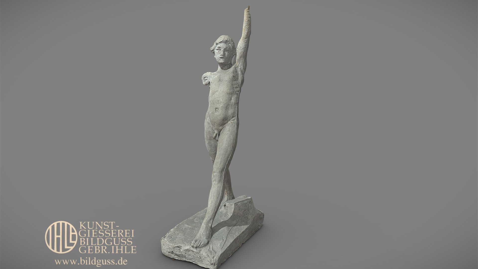 Gips Stehender Knabe 30cm Höhe - Download Free 3D model by gussbronze ...