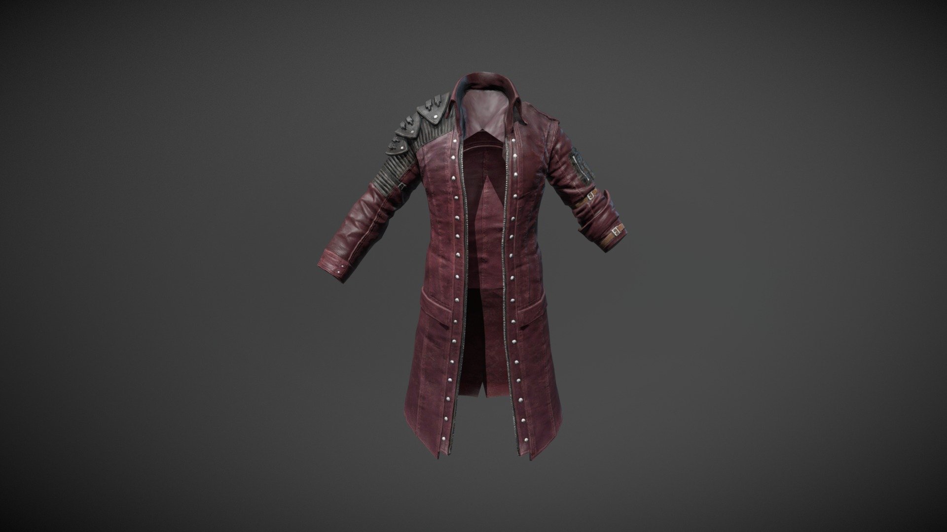 COAT (RED) - 3D model by PUBGShowcase [b4ac098] - Sketchfab