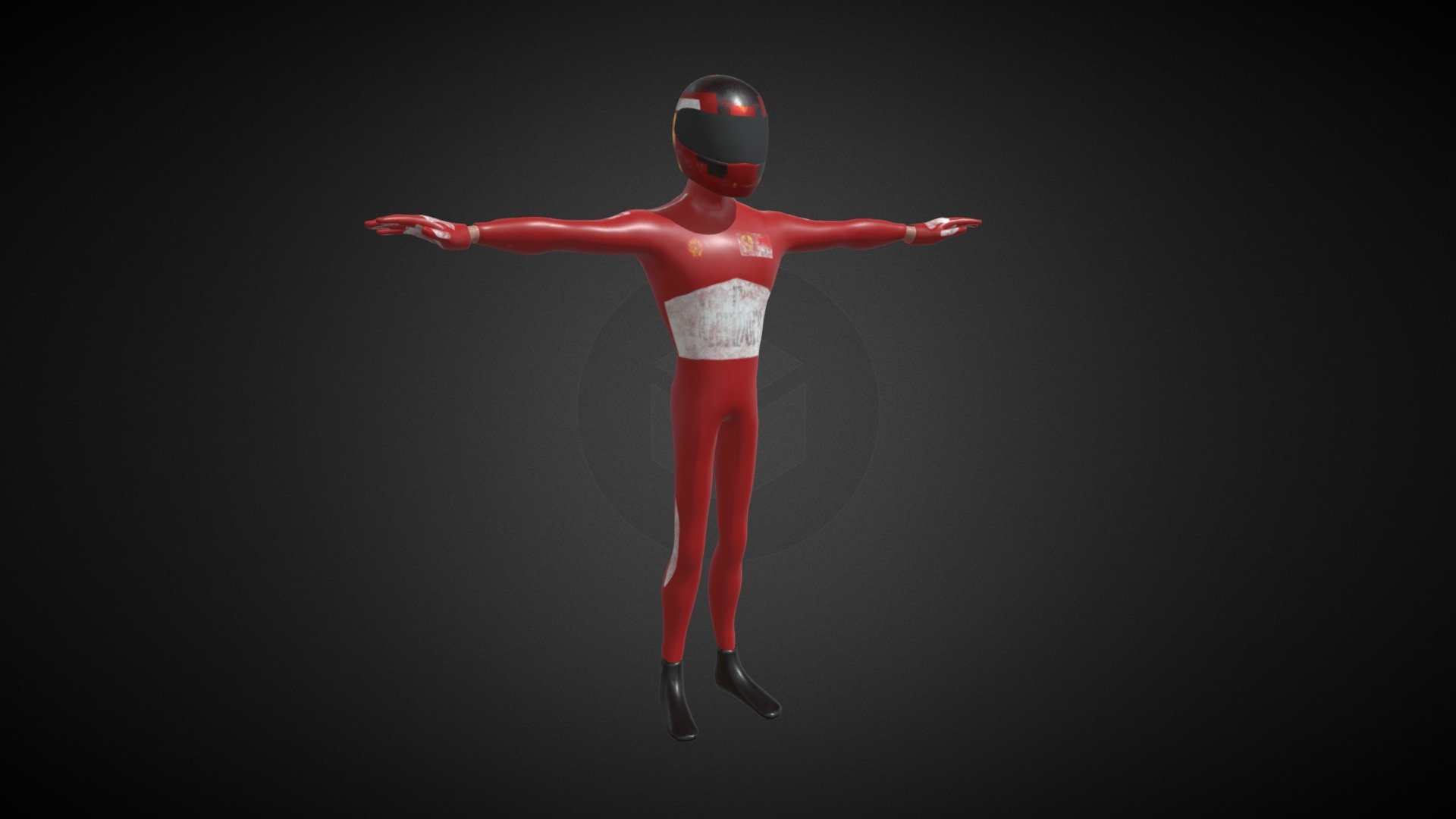 Character Racer T-pose - Download Free 3D model by Rohit Paradkar ...