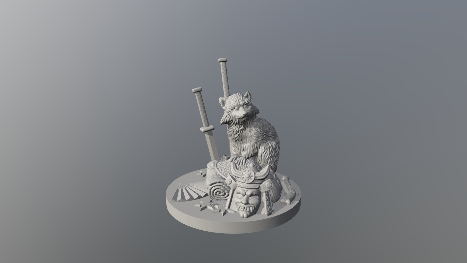 Kuma - Shadow Tactics board game miniature - 3D model by antlergames ...