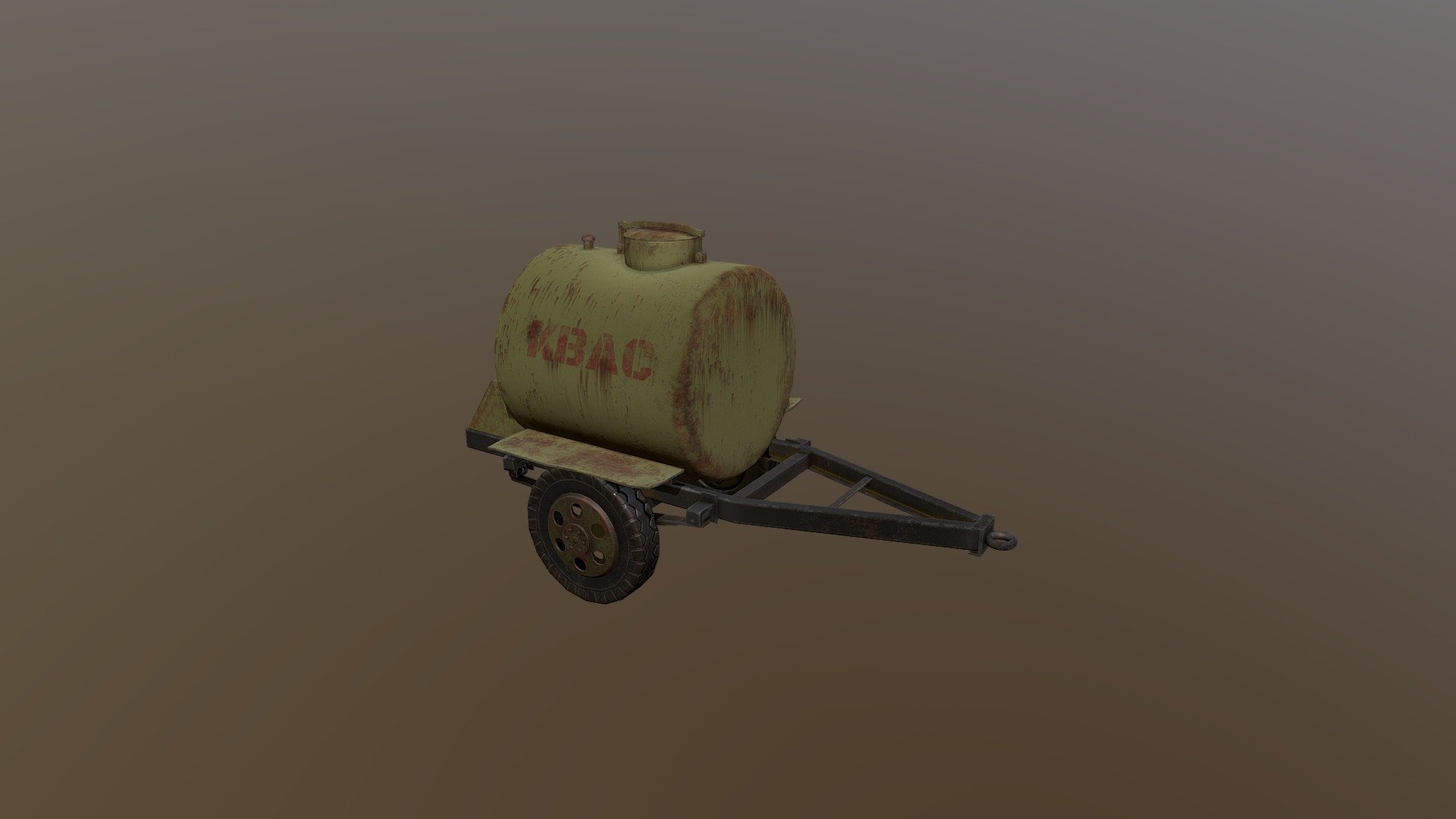 Barrel on trailer - Download Free 3D model by Skilletik [b4b059b ...