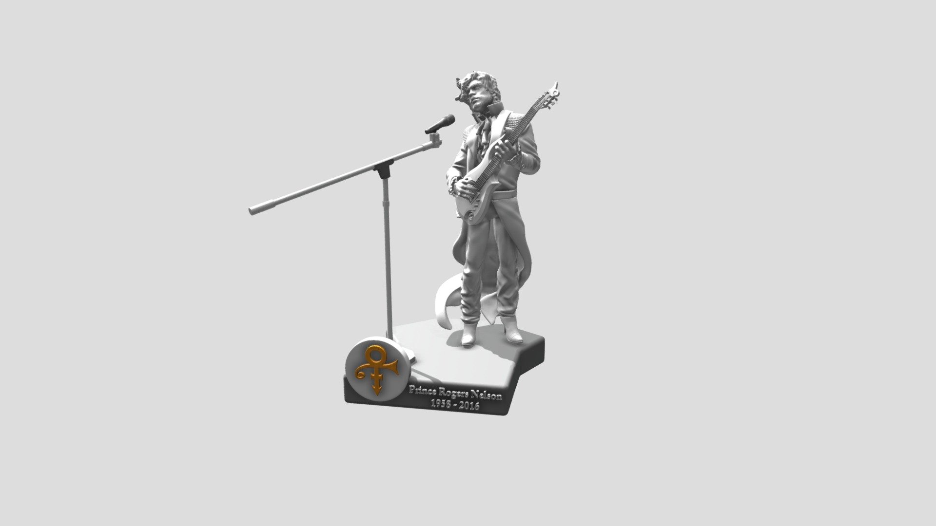 Prince Rogers Nelson - 3dprinting - Buy Royalty Free 3D model by ronnie ...