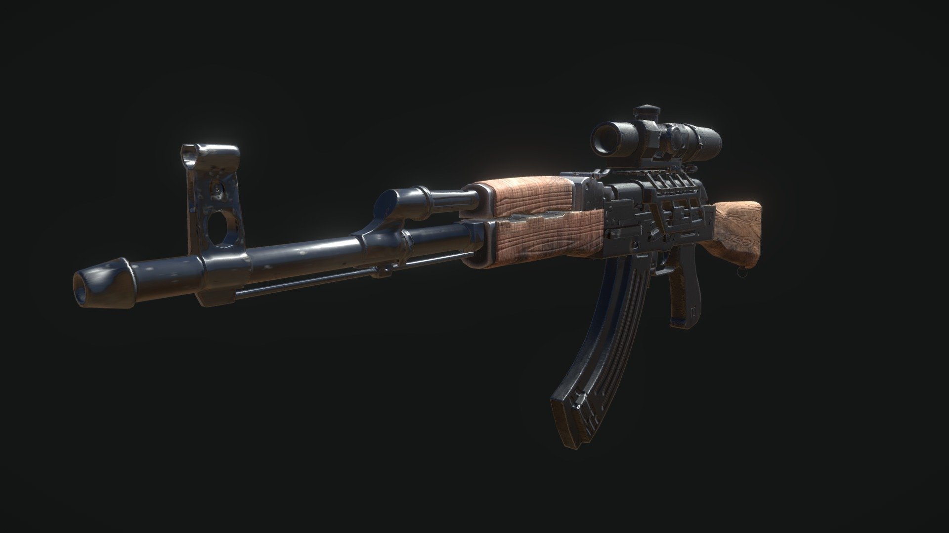 AMK with an AK-303 Vepr Side Rail - 3D model by Mio VH (@Miovh ...