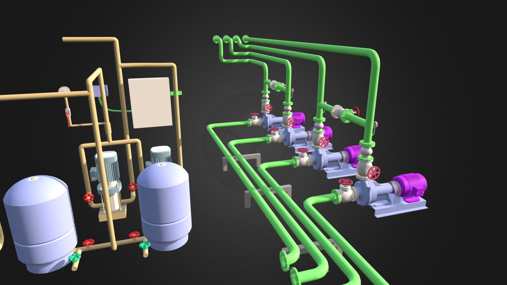 Exemple Piping - Download Free 3D model by Géotech sprl (@popolstef ...