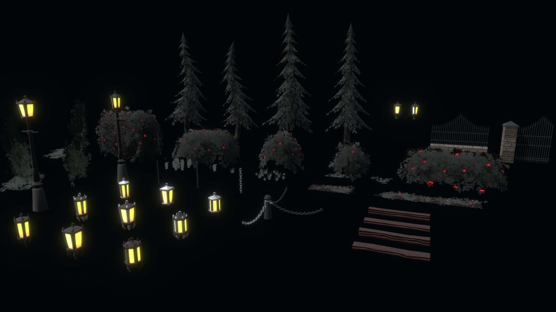 Gothic Fantasy Asset Pack - Buy Royalty Free 3D model by Parelaxel ...