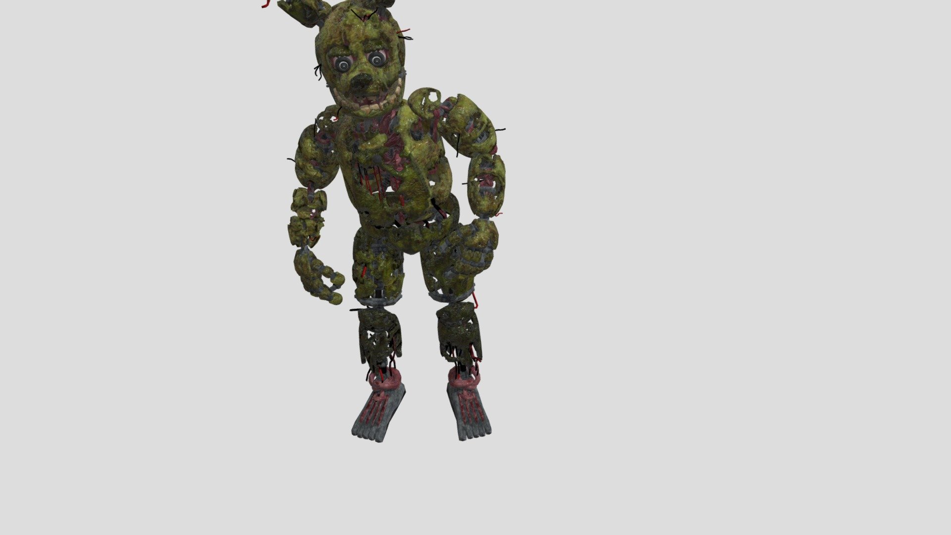 springtrap_idle - 3D model by kingbeetley [b4b7699] - Sketchfab
