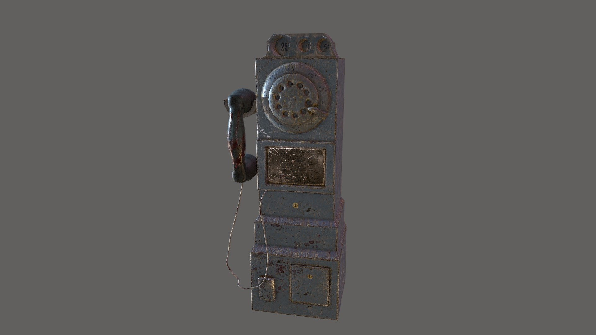 Rusted and Bloodstained Vintage Payphone - 3D model by camccord0318 ...