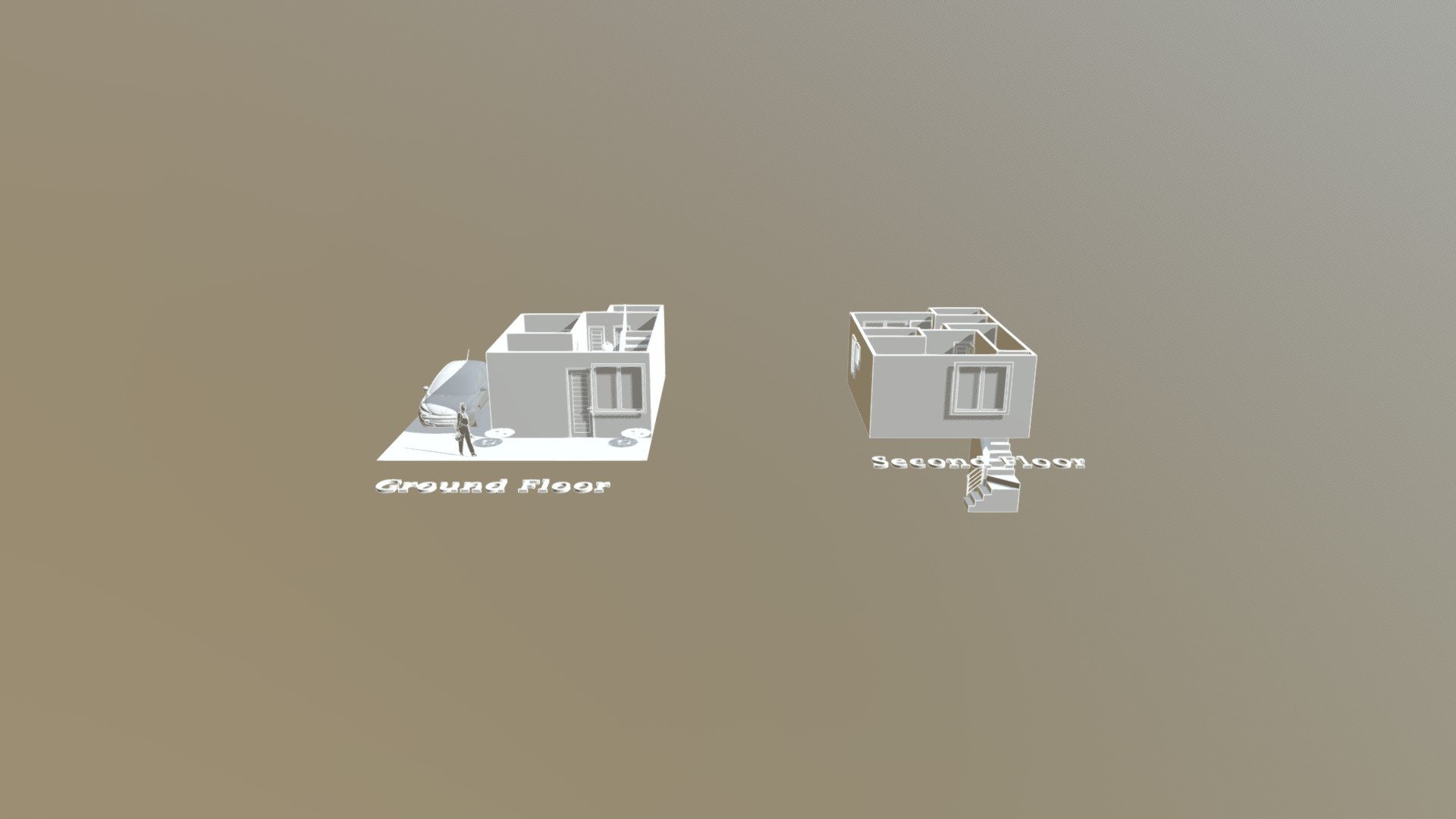Two Storey models - 3D model by alenm [b4bac1b] - Sketchfab