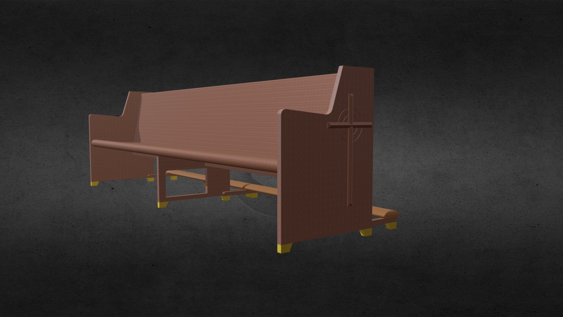 Church Bench - 3D model by Henry Shepard (@quiqueshepard) [b4bbb19 ...