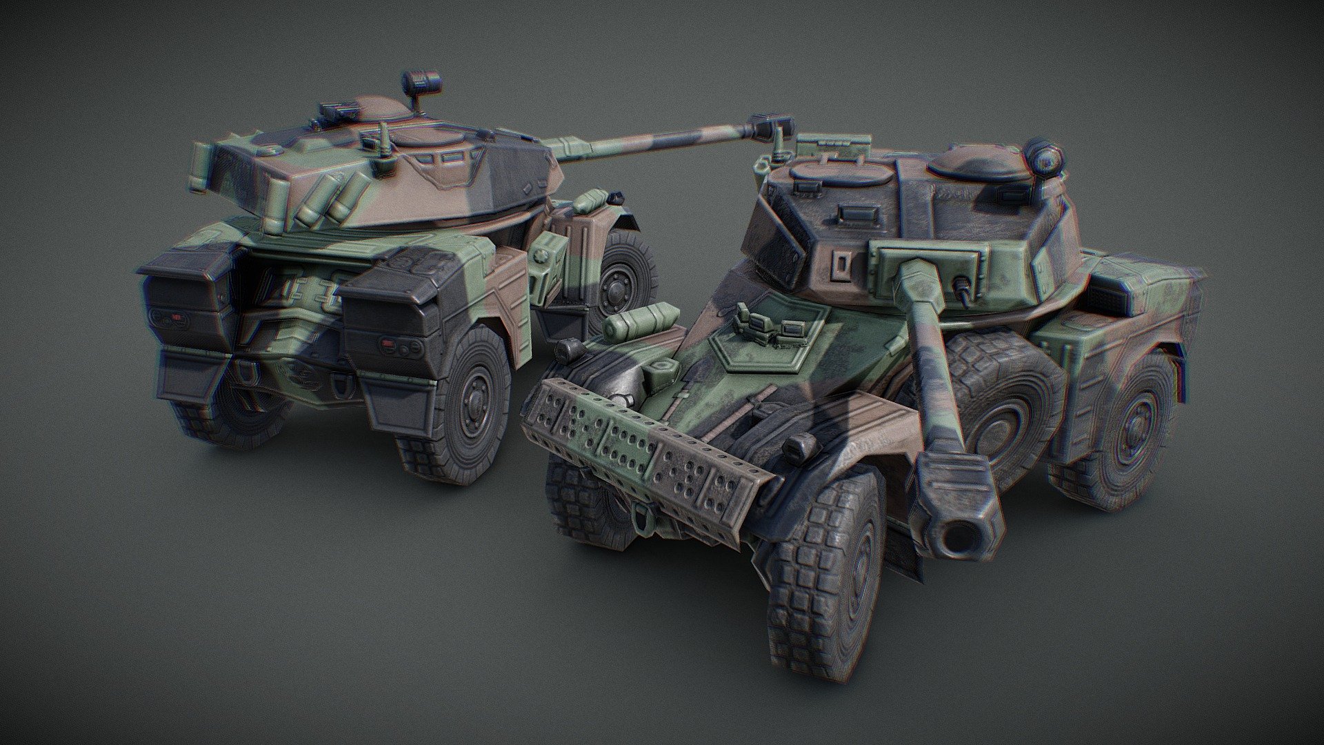 PANHARD AML-90 (FRANCE CAMO) - 3D model by TSB3DMODELS [b4bdd16 ...