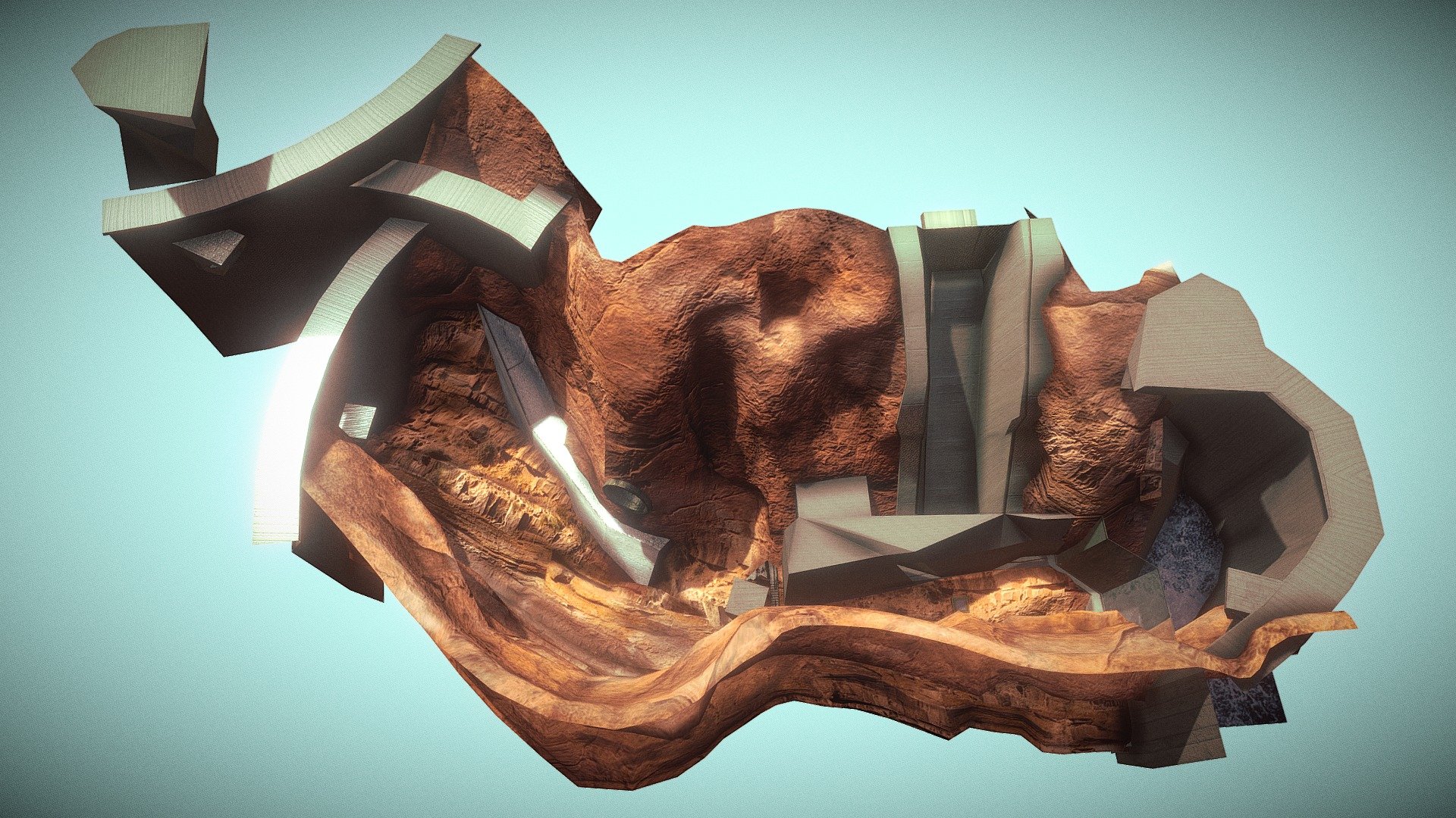Il Canyon - 3D model by TRYFIELD [b4be1d4] - Sketchfab