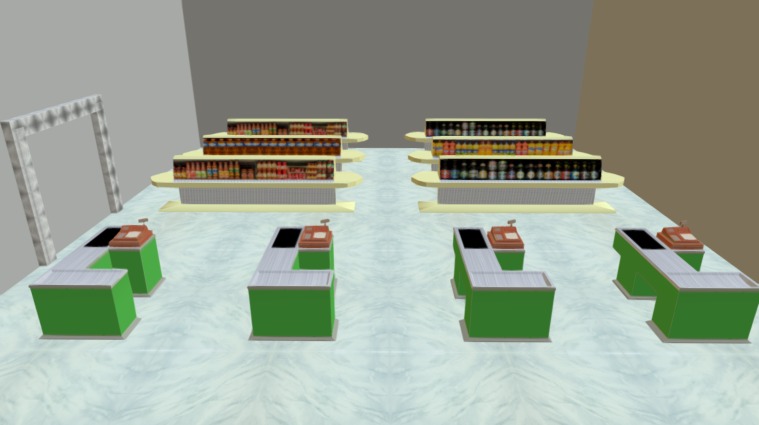 Project 1 - Supermarket Final - 3D model by poochiers [b4be85e] - Sketchfab