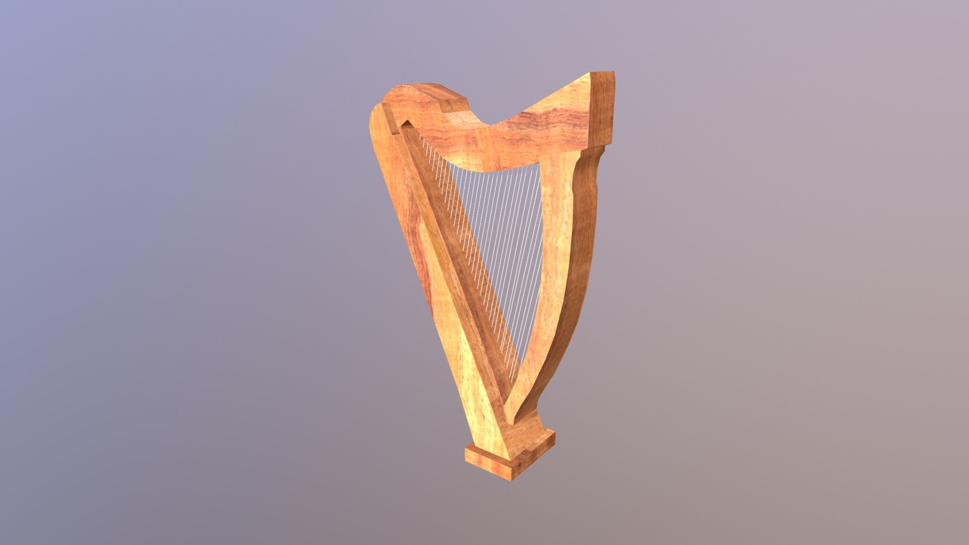 Harp - 3D model by jankenneth [b4c04b6] - Sketchfab