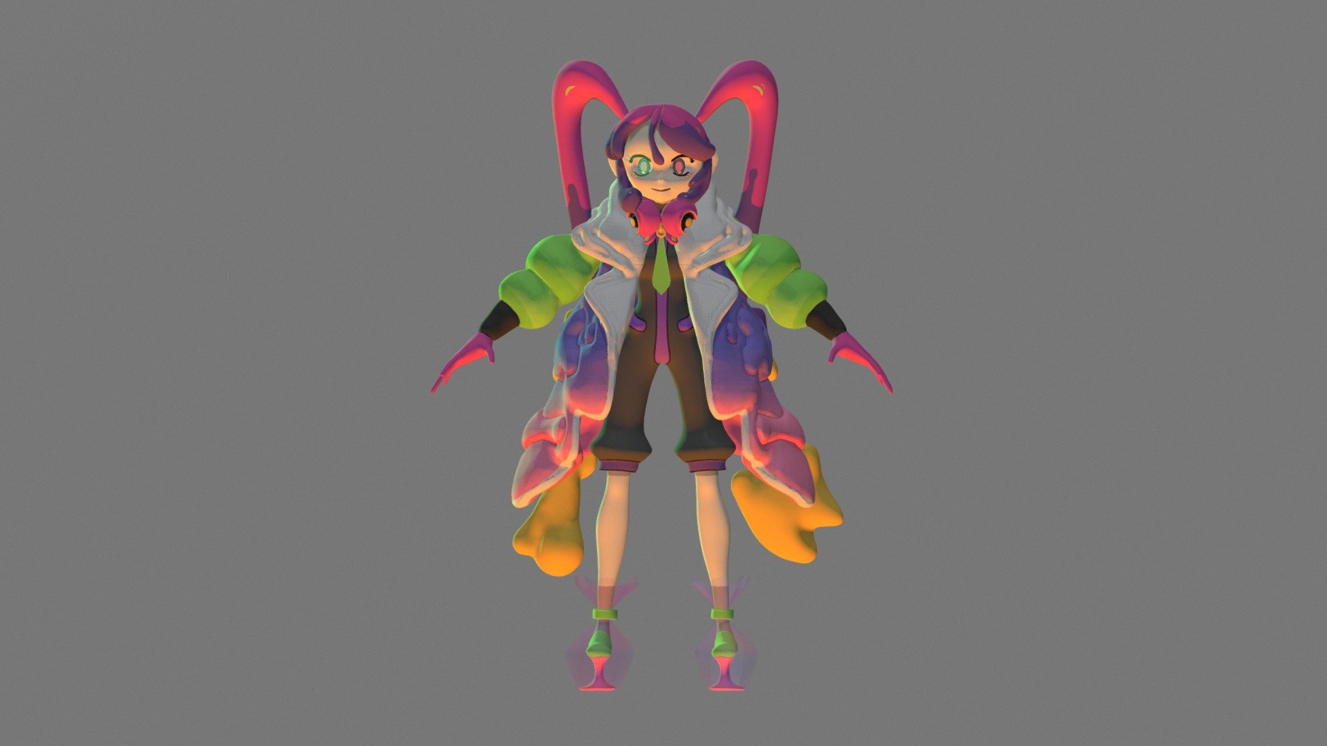 Poison Type Trainer Hatsune Miku - 3D model by Staci_Bal_3D [b4c203e ...