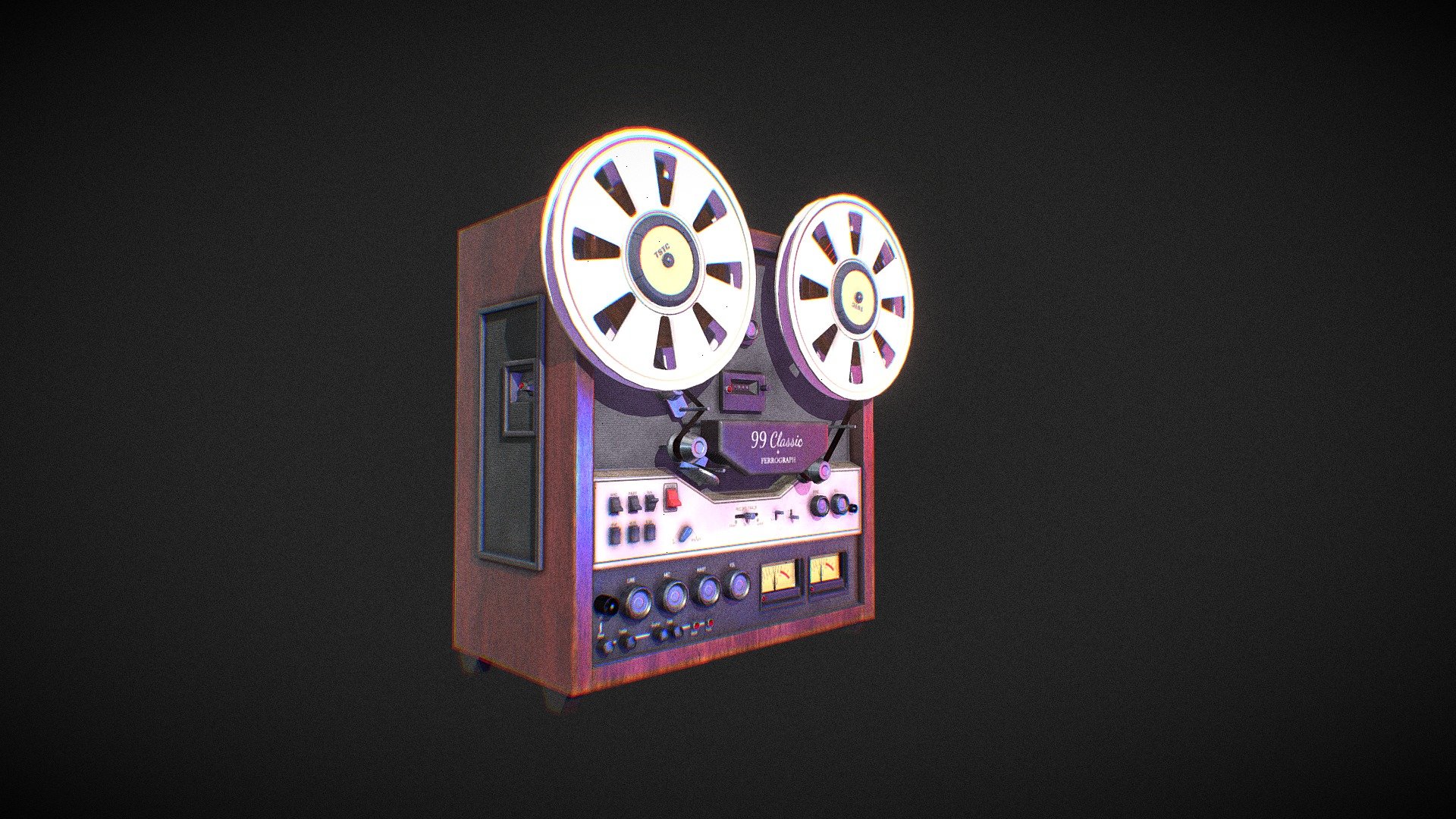 Vintage Tape Recorder - 3D model by Prem Mane (@premane) [b4c6072 ...