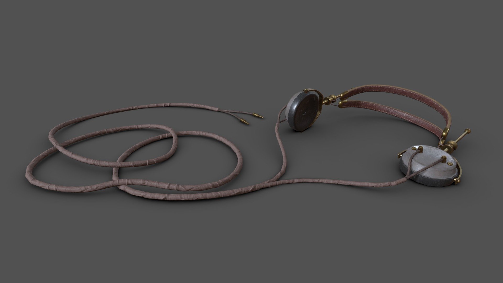 First Pair Of Audio Headphones Created (1910) - Buy Royalty Free 3D ...